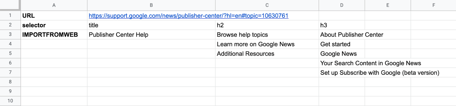 Alternative to IMPORTXML - ImportFromWeb