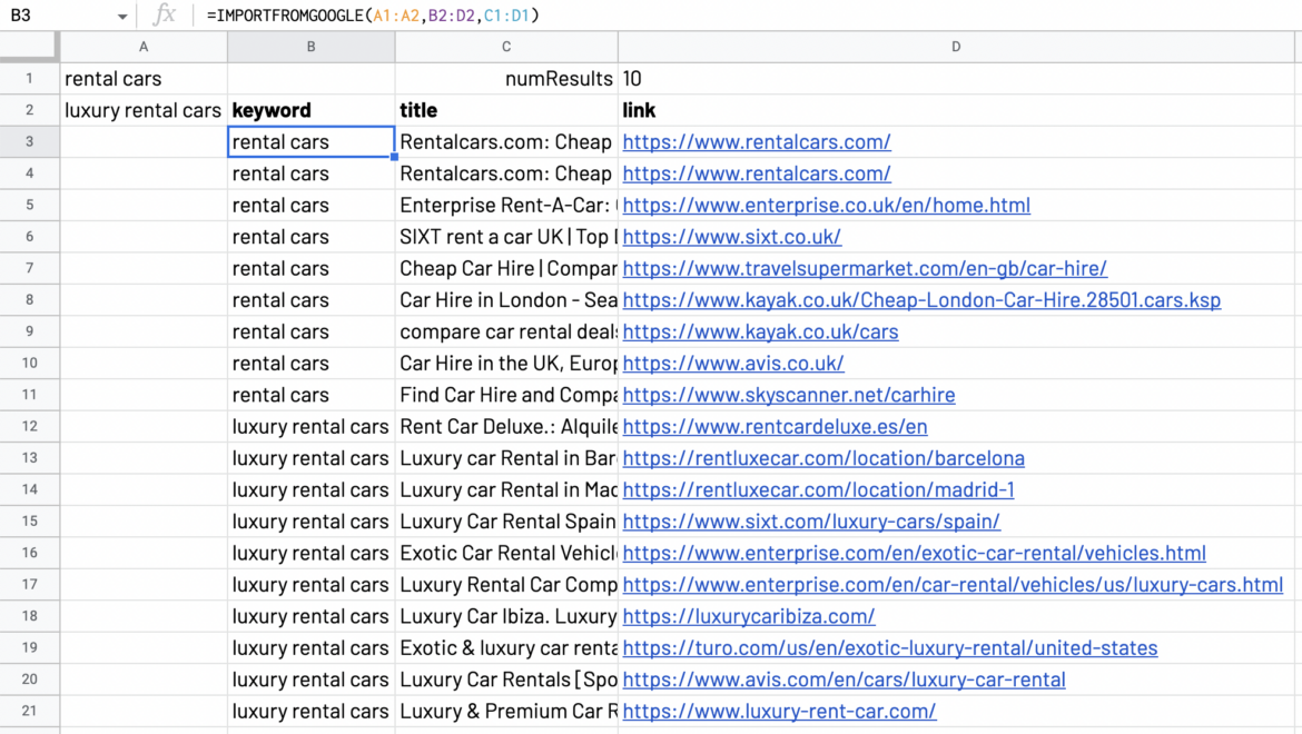 How to scrape Google Search results? - NoDataNoBusiness