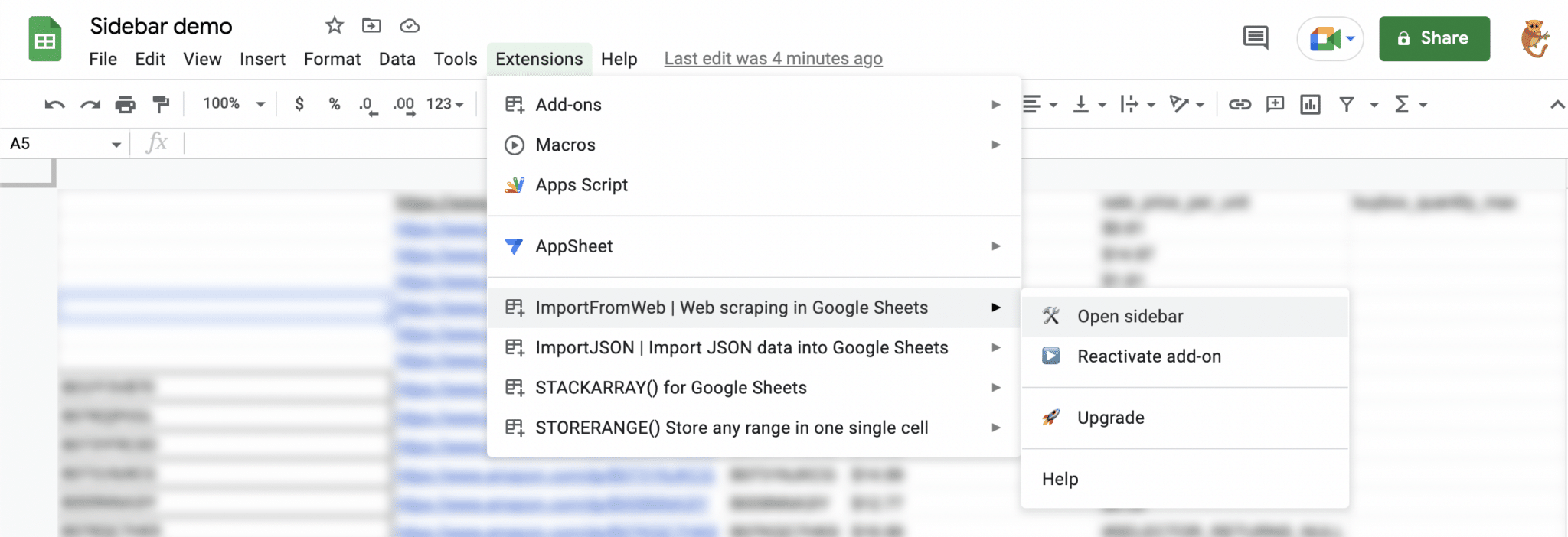 Use the sidebar - NoDataNoBusiness